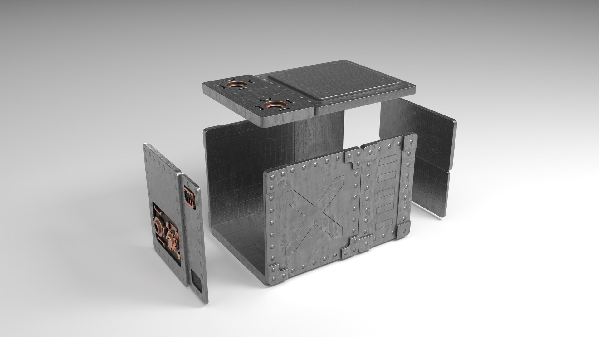 3D Sci-Fi Metal Box - TurboSquid 2306913