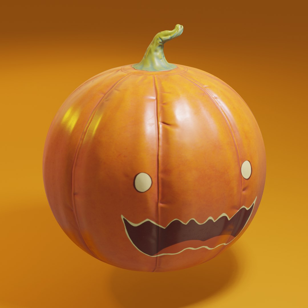 PBR Inflatable Pumpkin With 4LODs Low-poly 3D Model Model - TurboSquid ...
