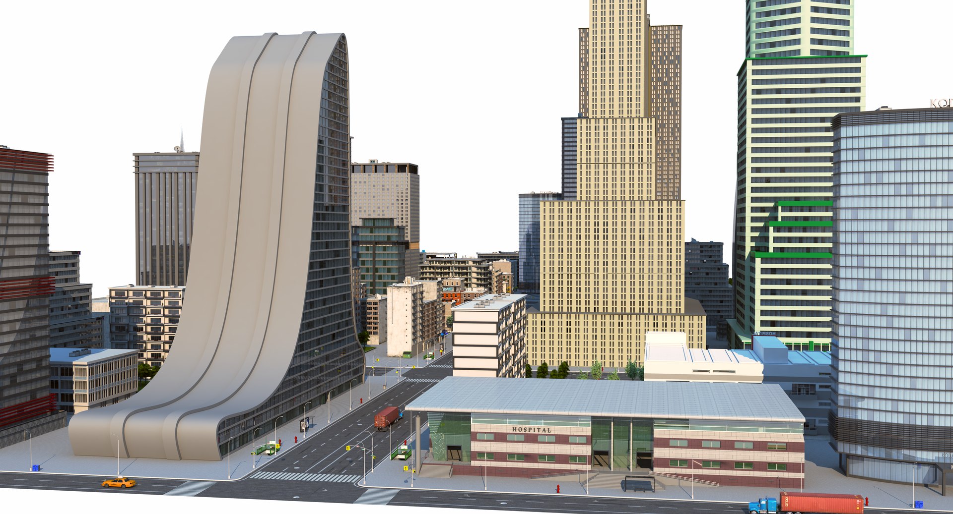 Big City A1 3D Model - TurboSquid 1402200