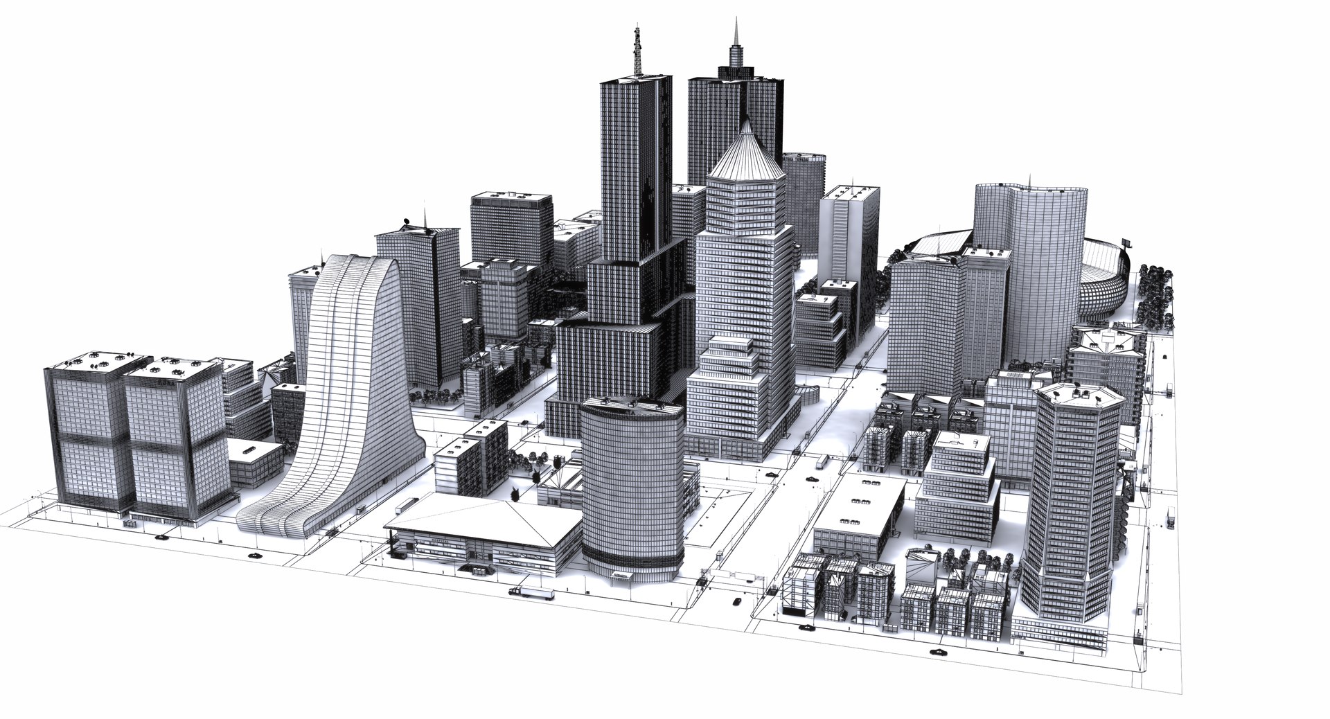Big city a1 3D model - TurboSquid 1402200