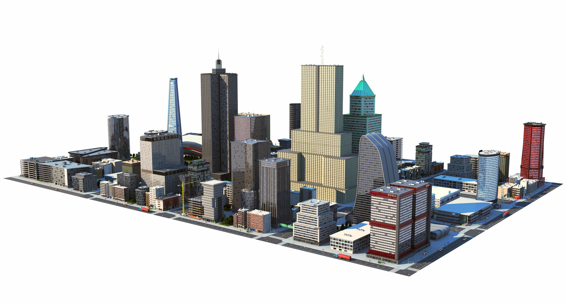 Big City A1 3D Model - TurboSquid 1402200