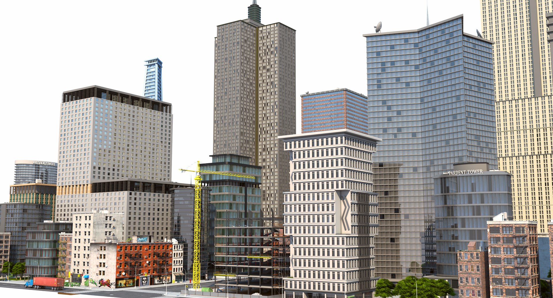Big city a1 3D model - TurboSquid 1402200