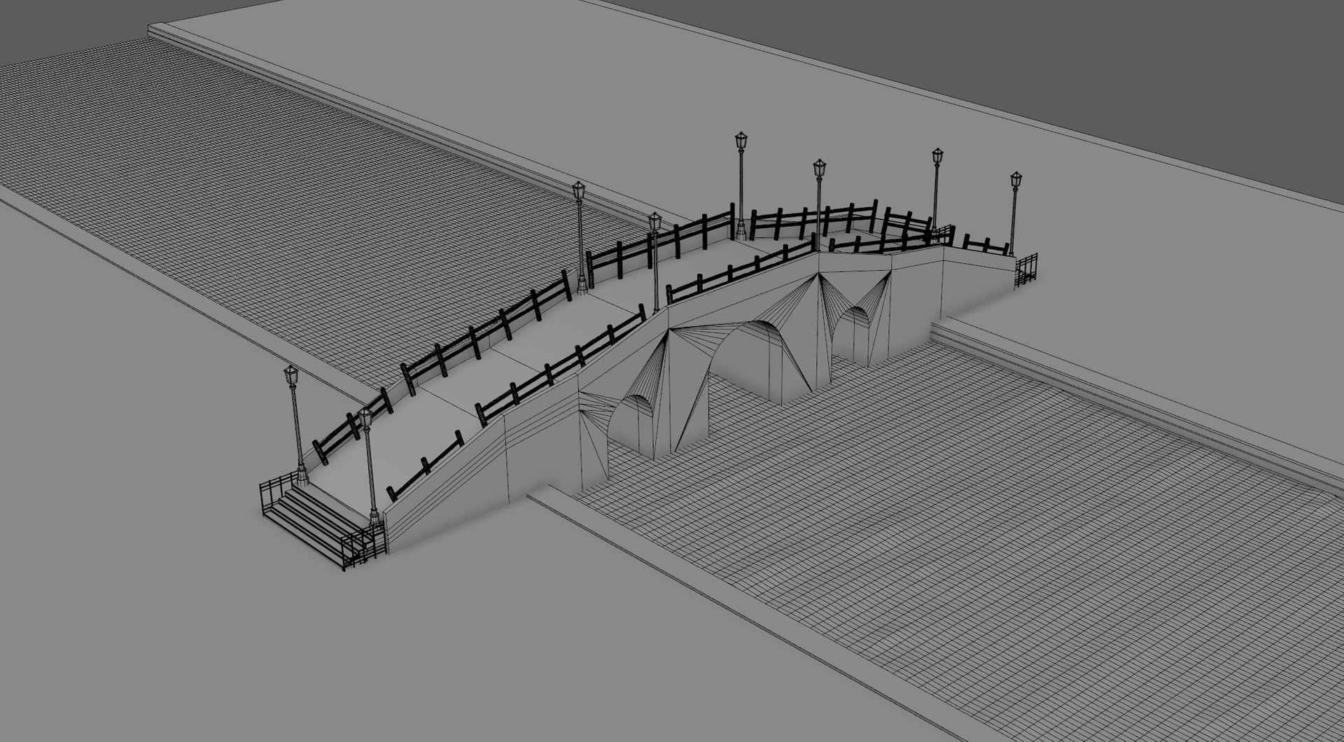 Bridge Structure 3D - TurboSquid 1262993