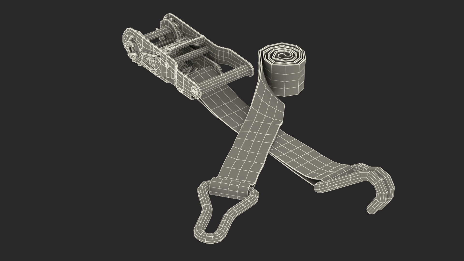 3D Heavy Duty Ratchet Strap Model - TurboSquid 1777322