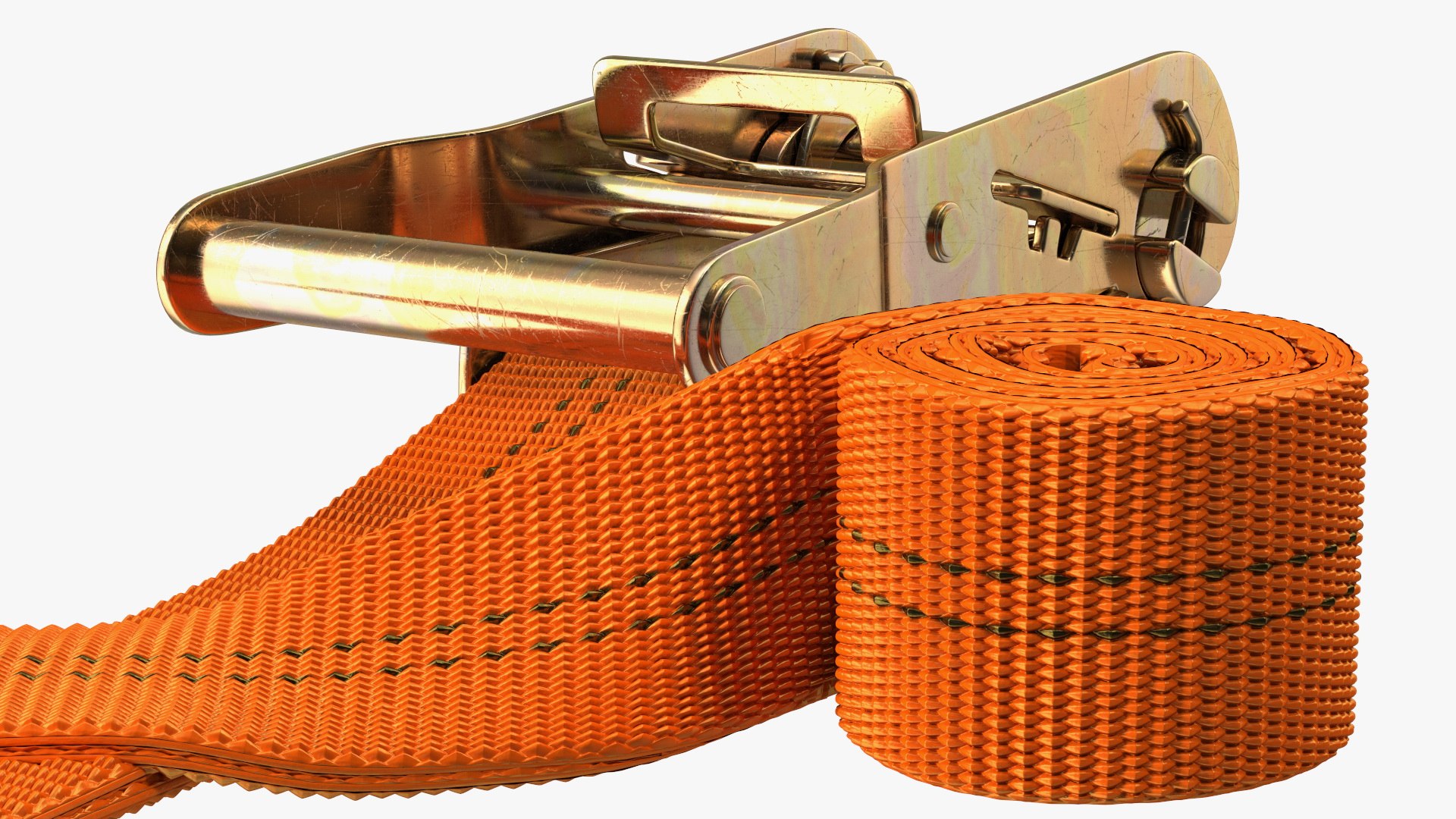 3D Heavy Duty Ratchet Strap model - TurboSquid 1777322