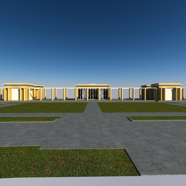 3d retail building model