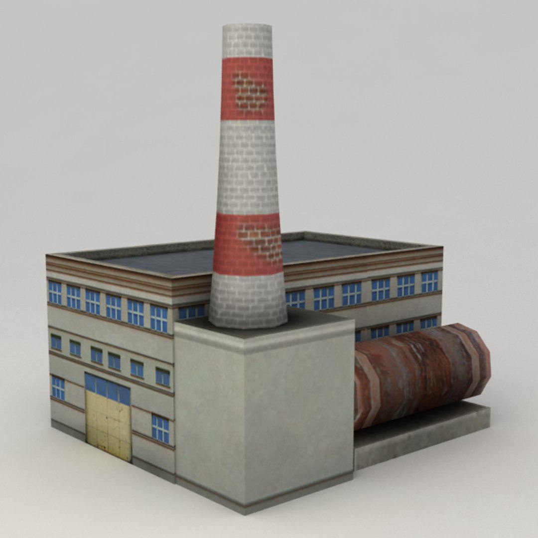 3d Industrial Building Model