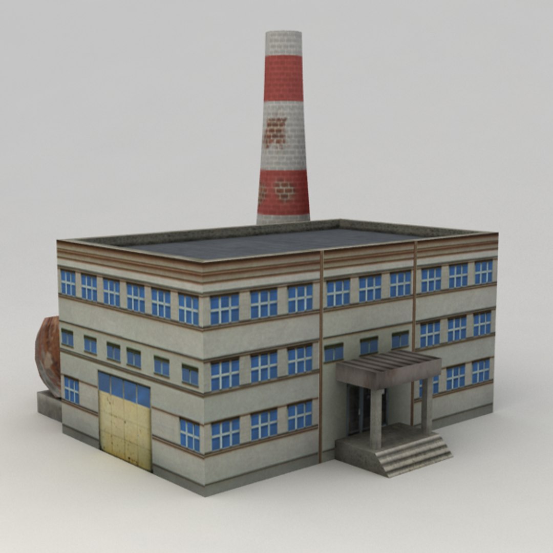 3d Industrial Building Model