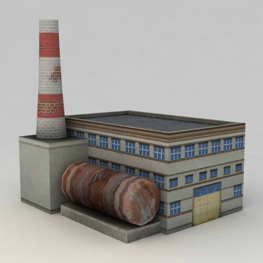 3d Industrial Building Model