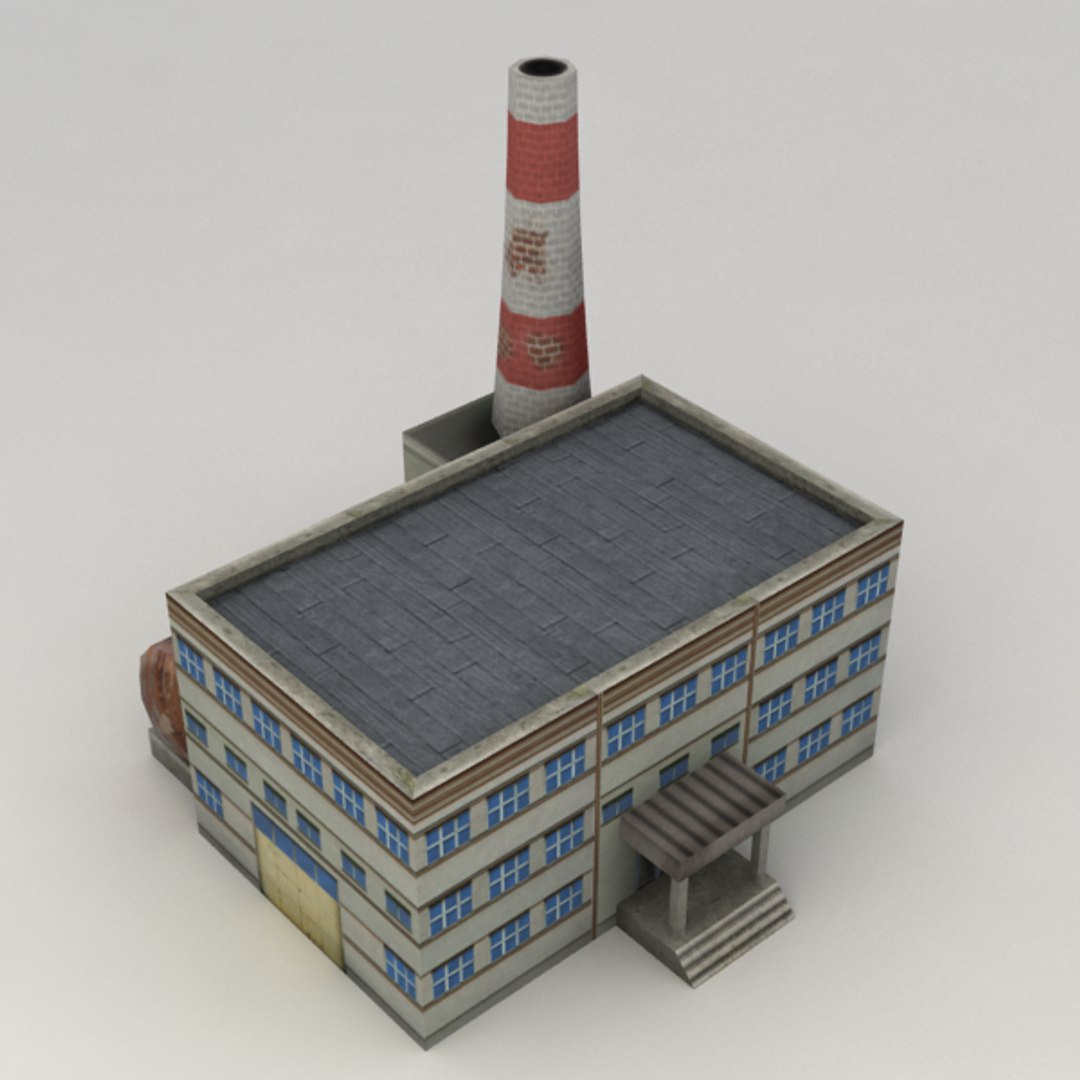 3d Industrial Building Model