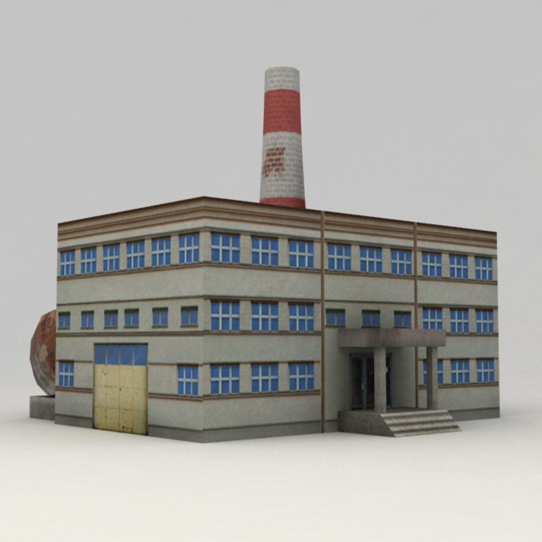 3d Industrial Building Model