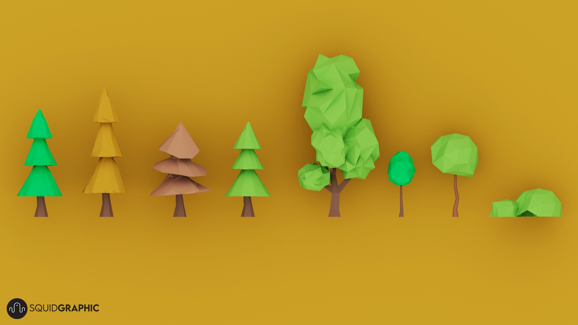 Cartoon forest assets low poly 3D - TurboSquid 2097337