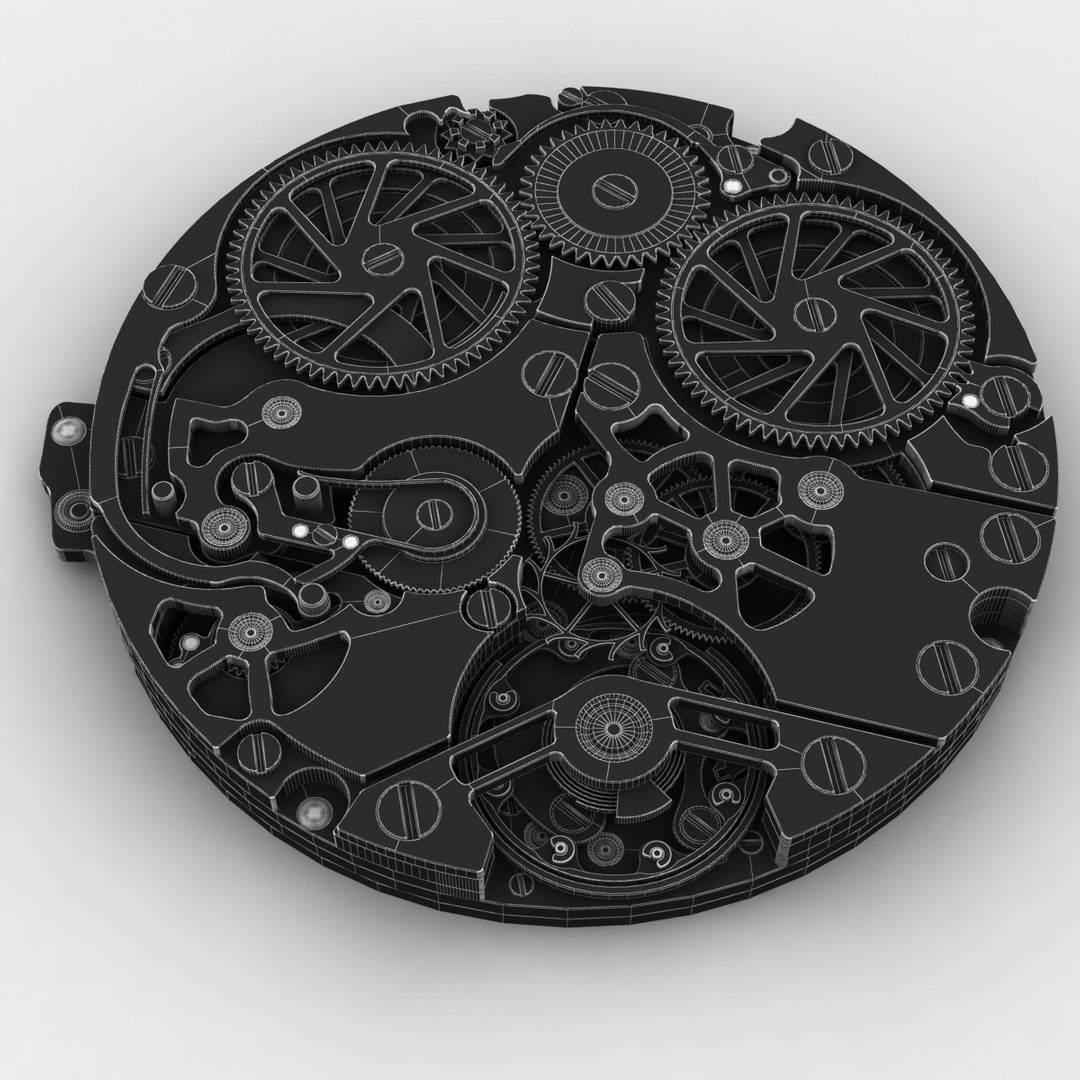 watch mechanism 3d model