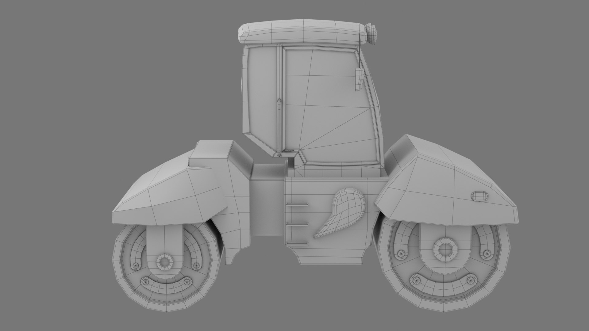 Cartoon Road Roller 3D - TurboSquid 1996794