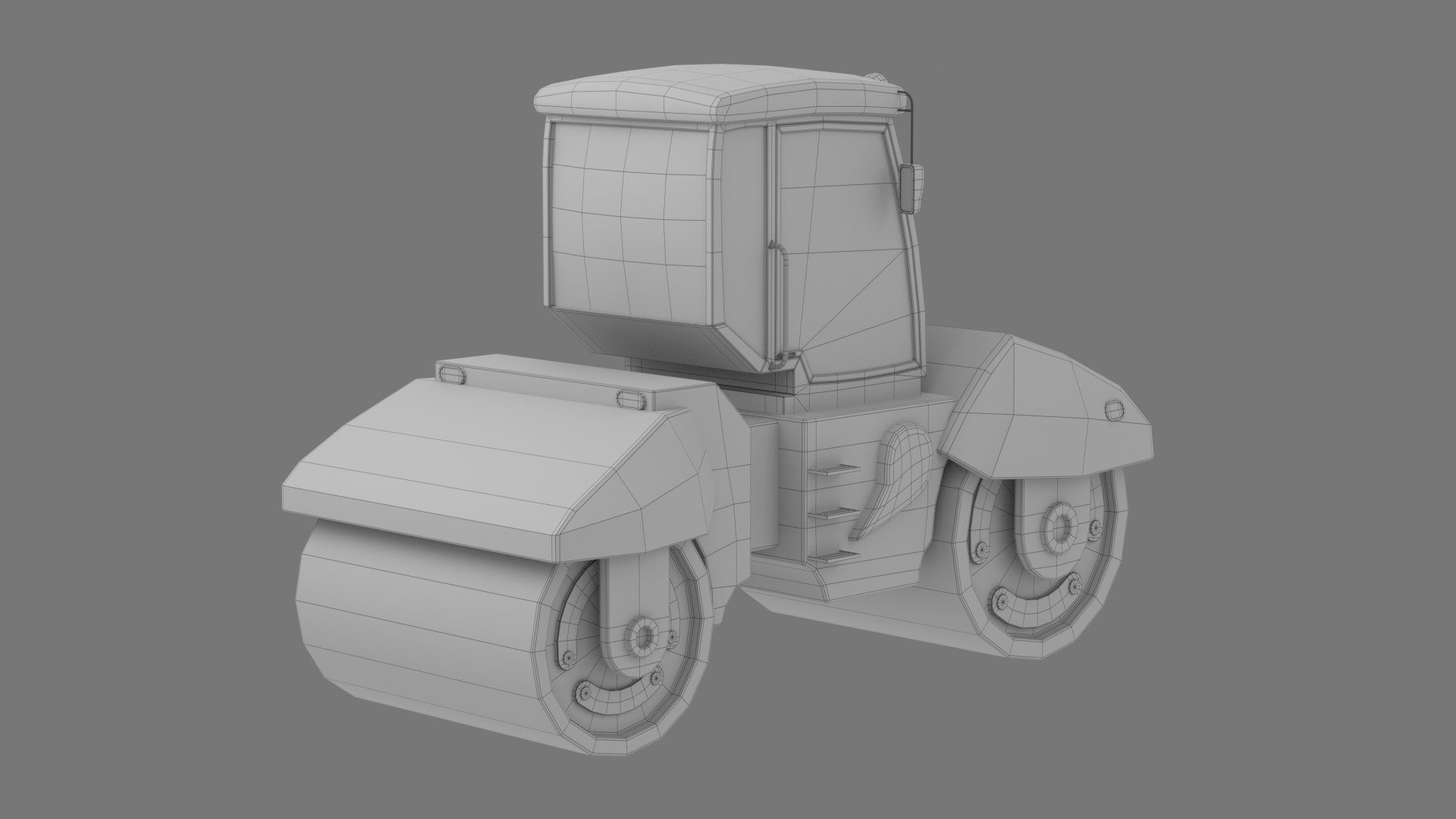 Cartoon Road Roller 3D - TurboSquid 1996794