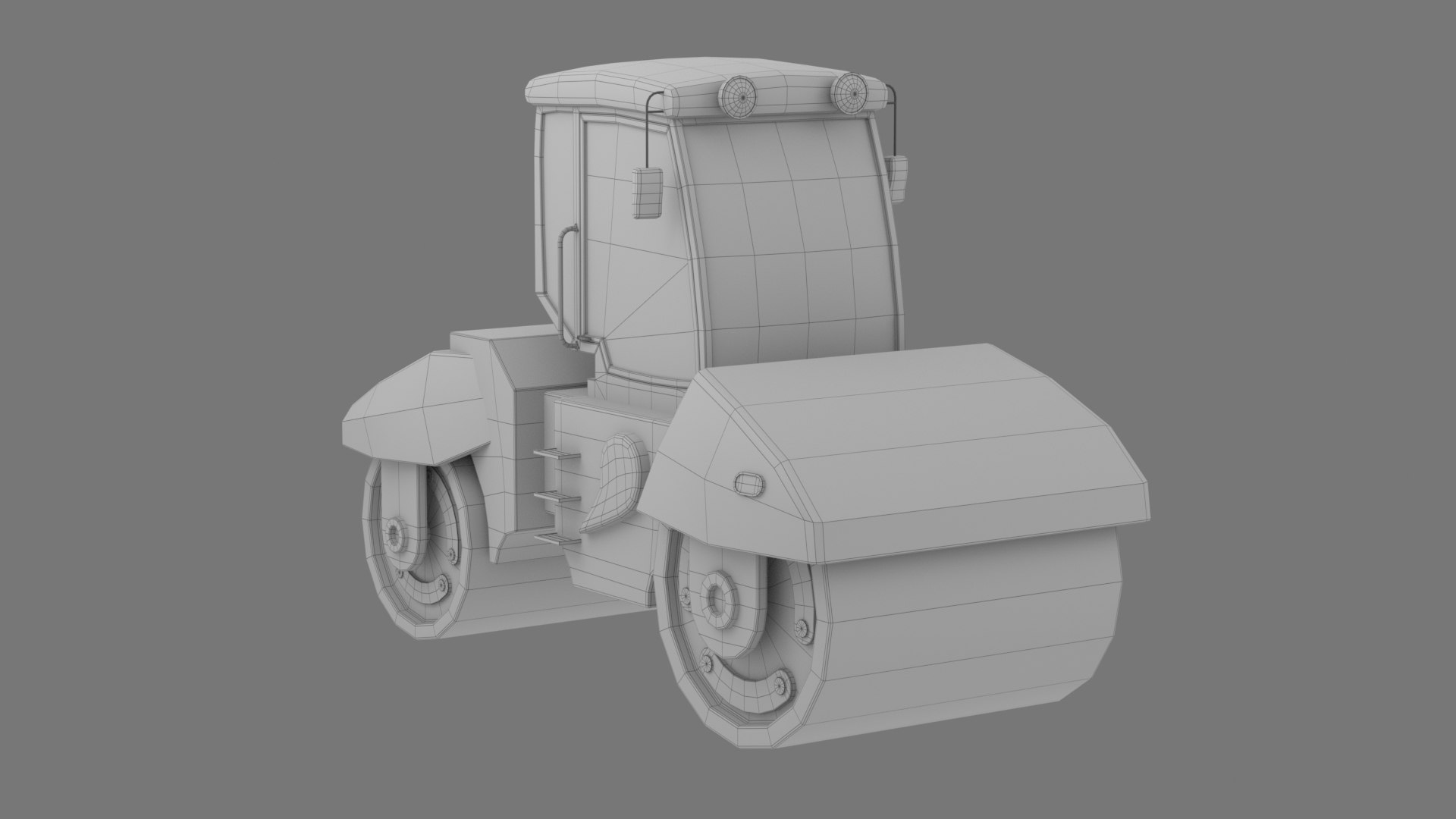 Cartoon Road Roller 3D - TurboSquid 1996794