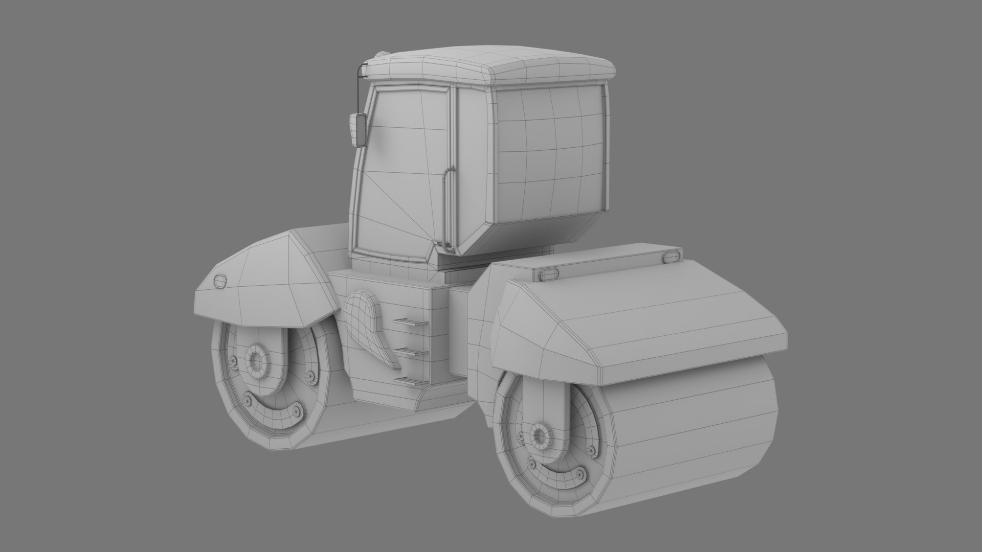 Cartoon Road Roller 3D - TurboSquid 1996794