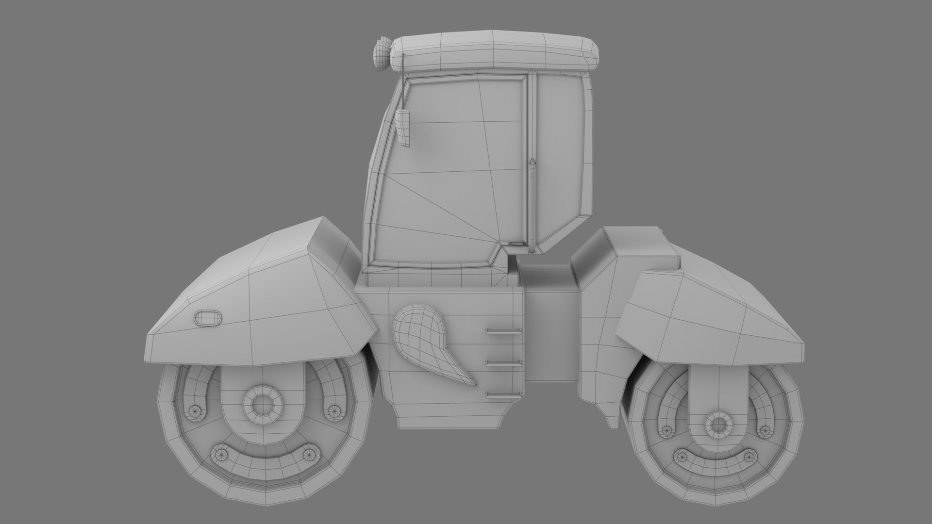 Cartoon Road Roller 3D - TurboSquid 1996794
