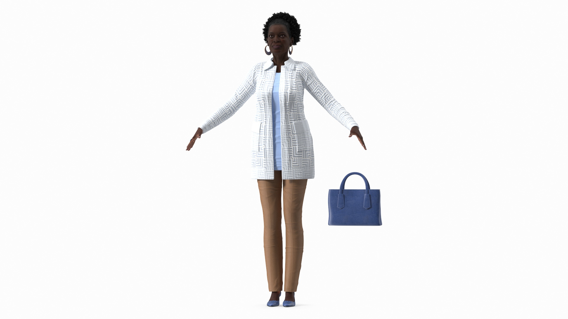 3D Afro American Woman Everyday Style Rigged For Modo Model - TurboSquid 2019712