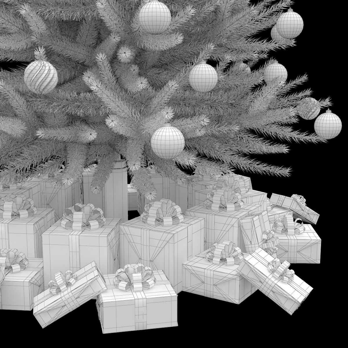 3d model christmas tree