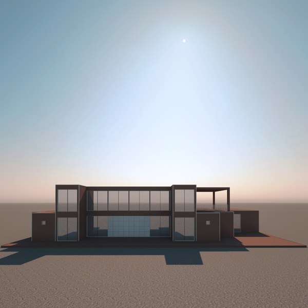 realistic modern house v3 3ds