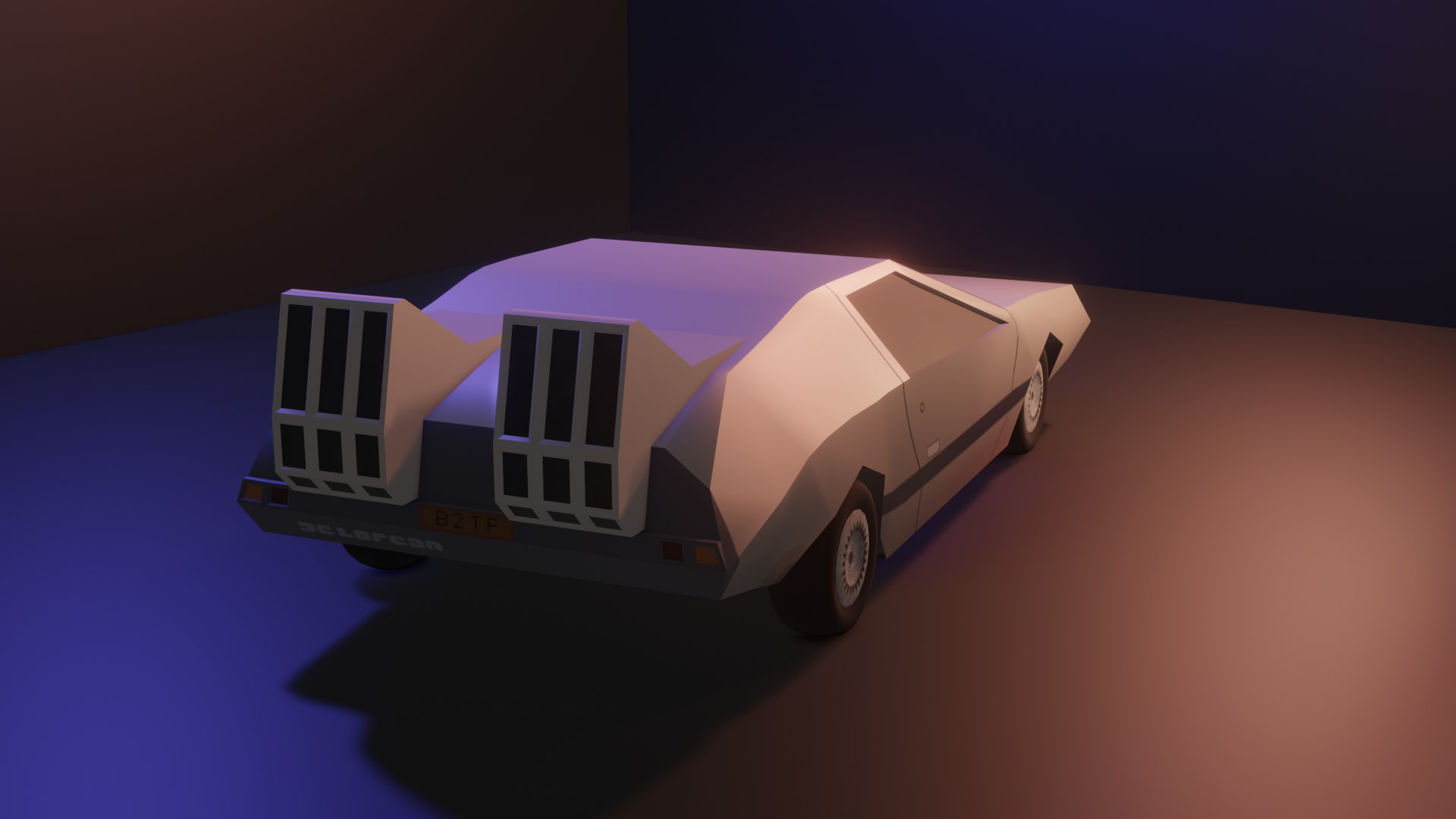 3D Delorean Time Machine - TurboSquid 1447881