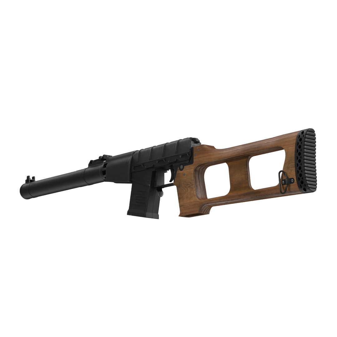 russian rifle vss vintorez 3d model
