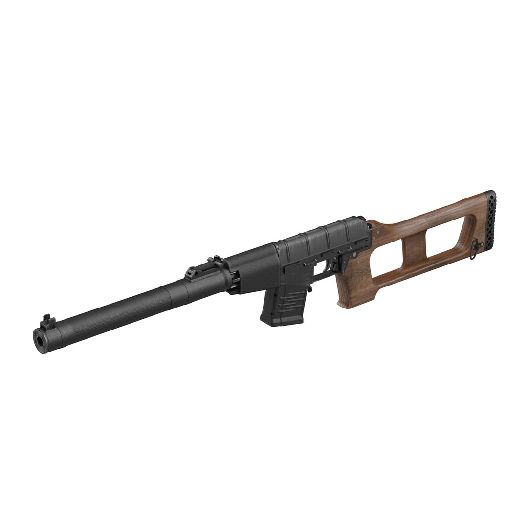 Russian Rifle Vss Vintorez 3d Model
