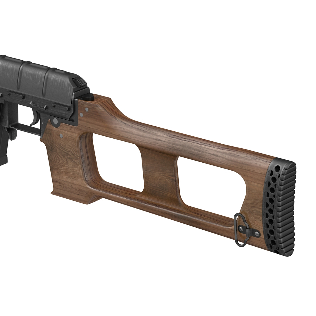 russian rifle vss vintorez 3d model