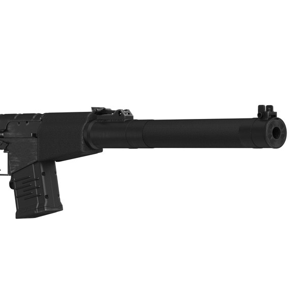 russian rifle vss vintorez 3d model