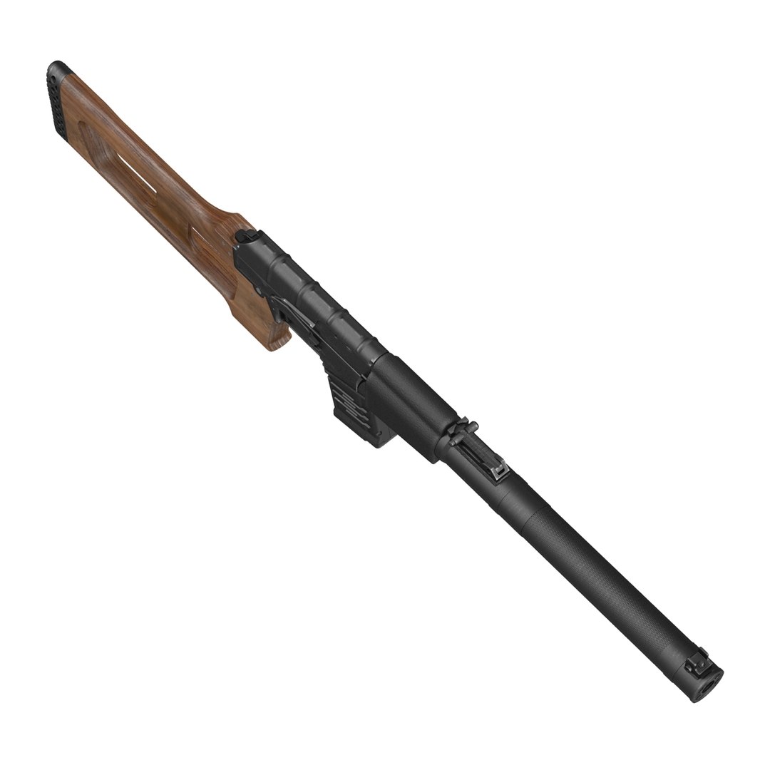 Russian Rifle Vss Vintorez 3d Model