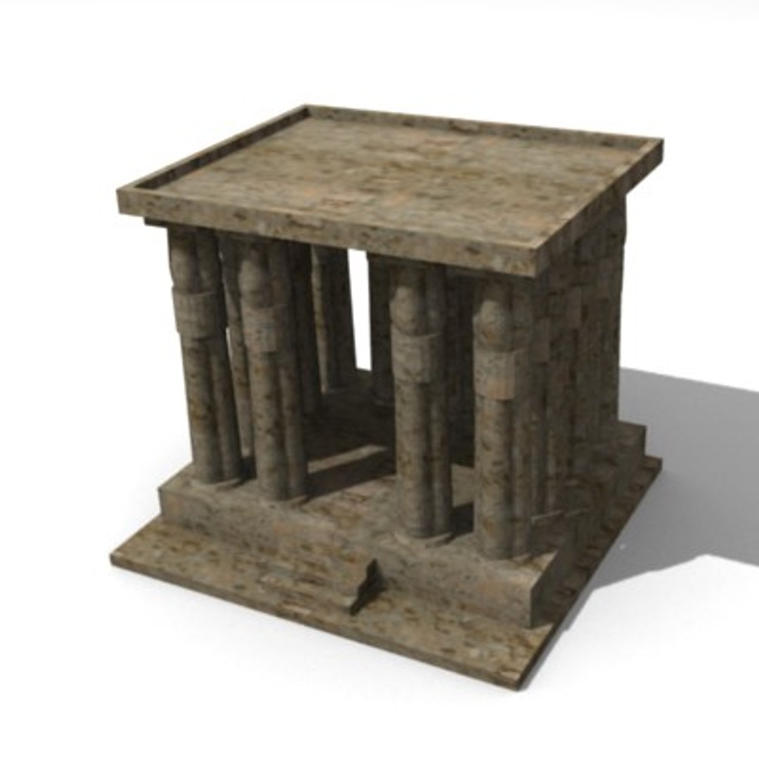 Egyptian Buildings 3d Model