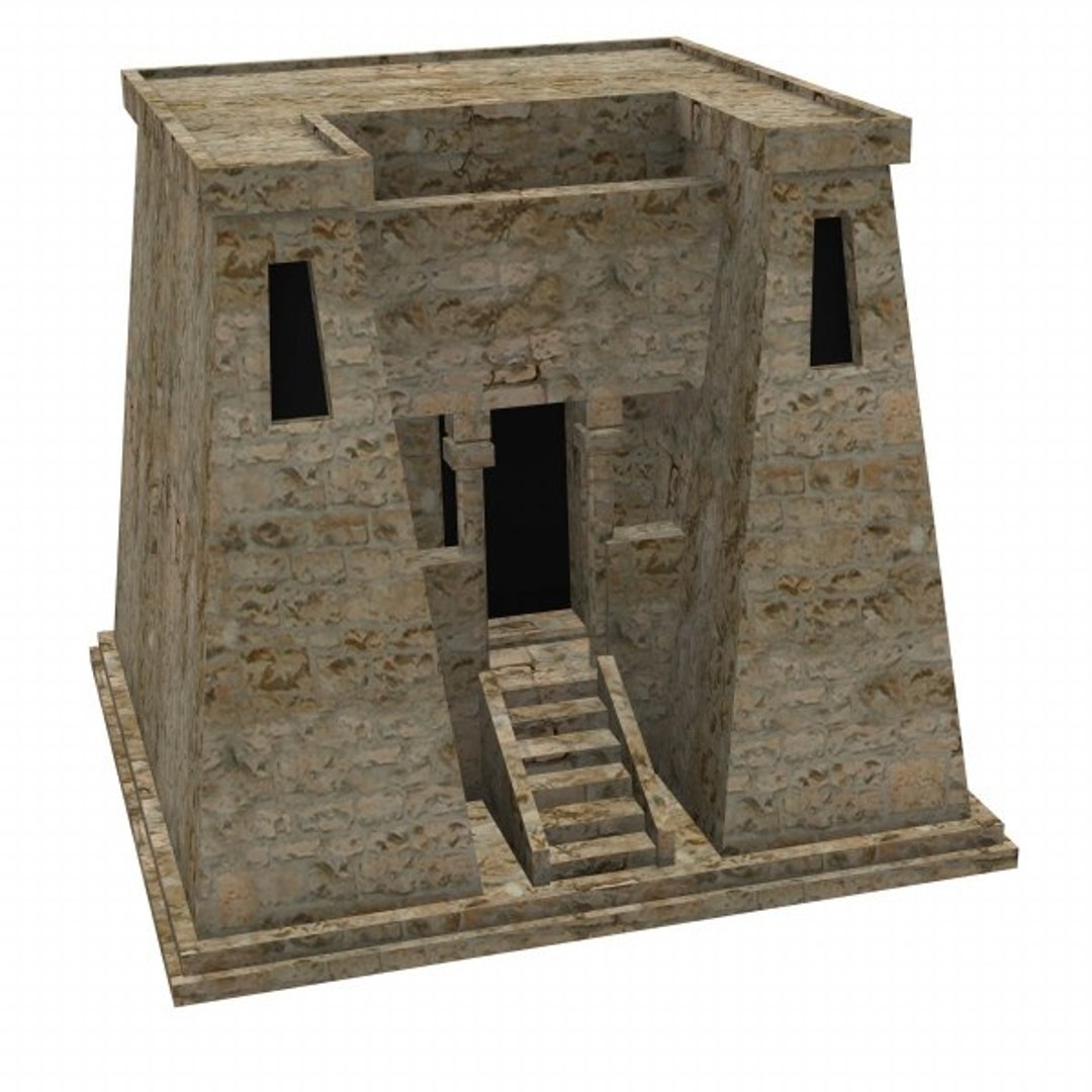 Egyptian Buildings 3d Model