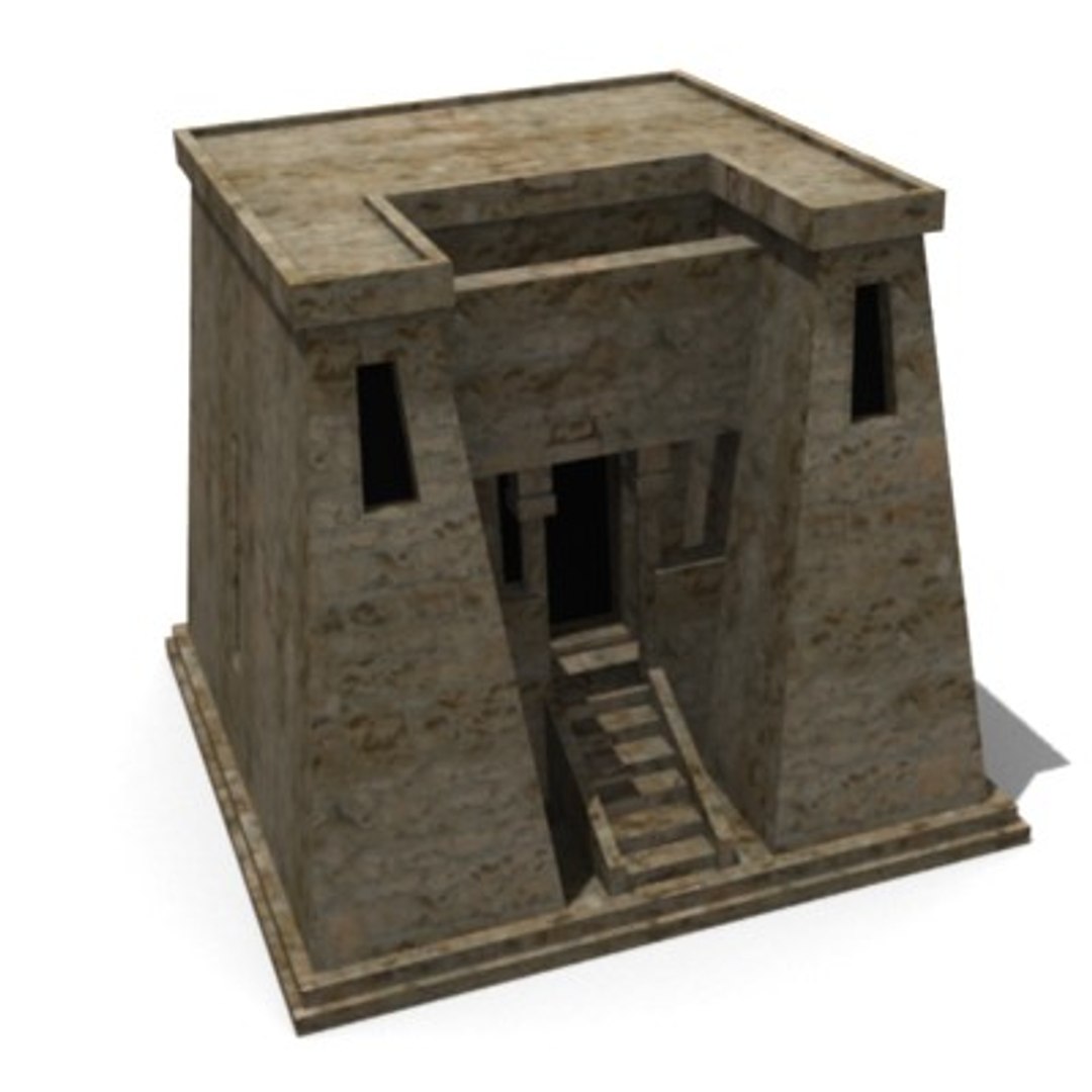 Egyptian Buildings 3d Model