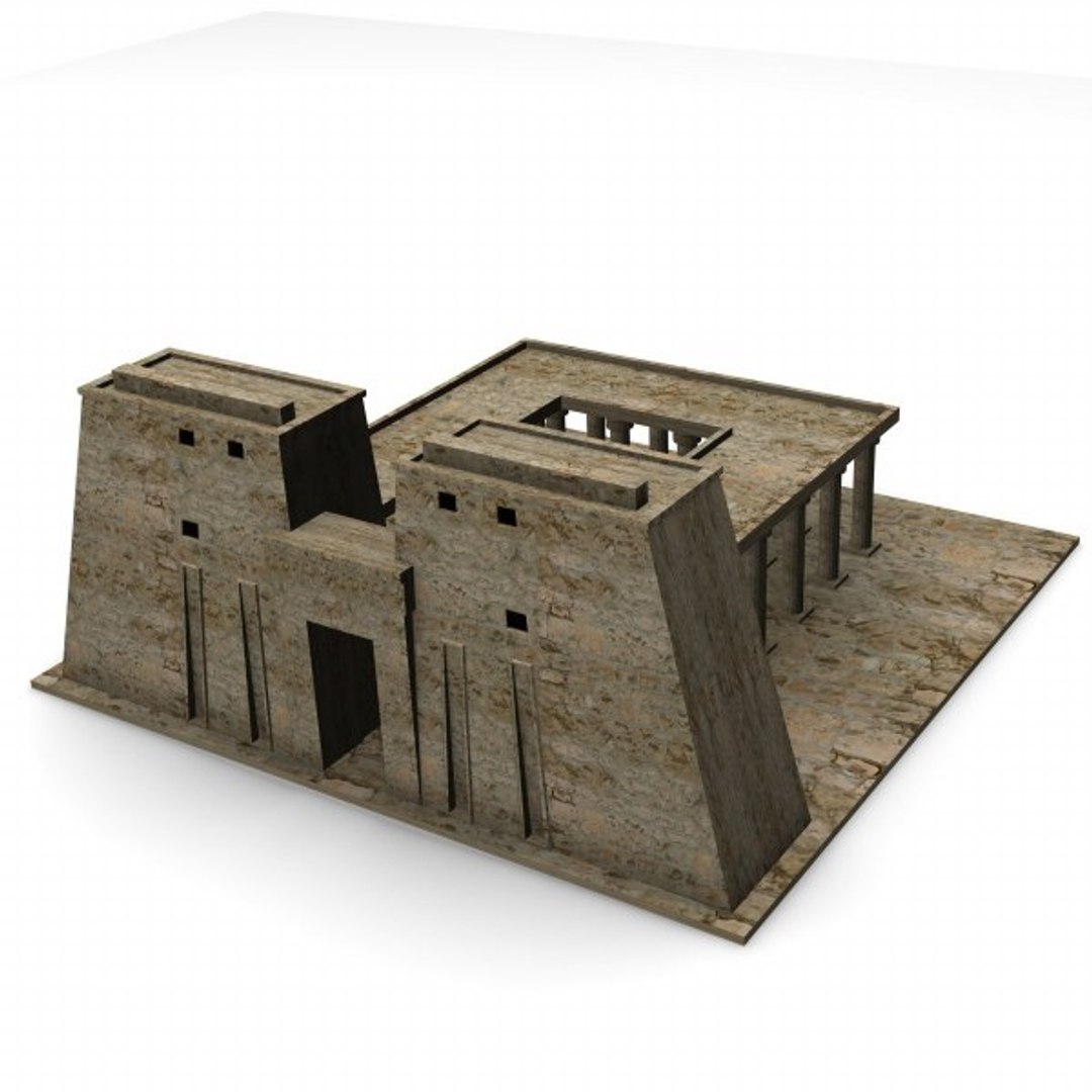 Egyptian Buildings 3d Model
