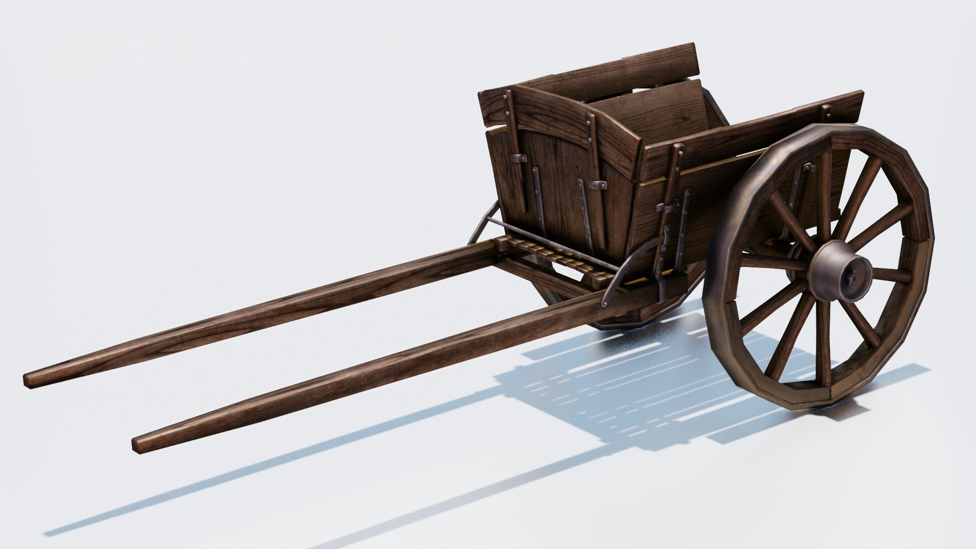 3D модель Medieval Cart 3D model - TurboSquid 2058190