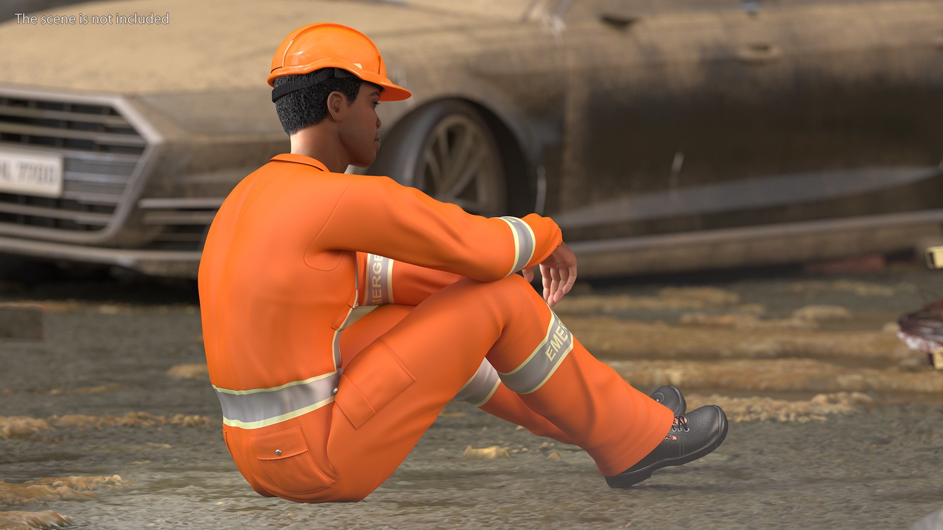 Skin Black Male Rescuer 3D Model - TurboSquid 1703667