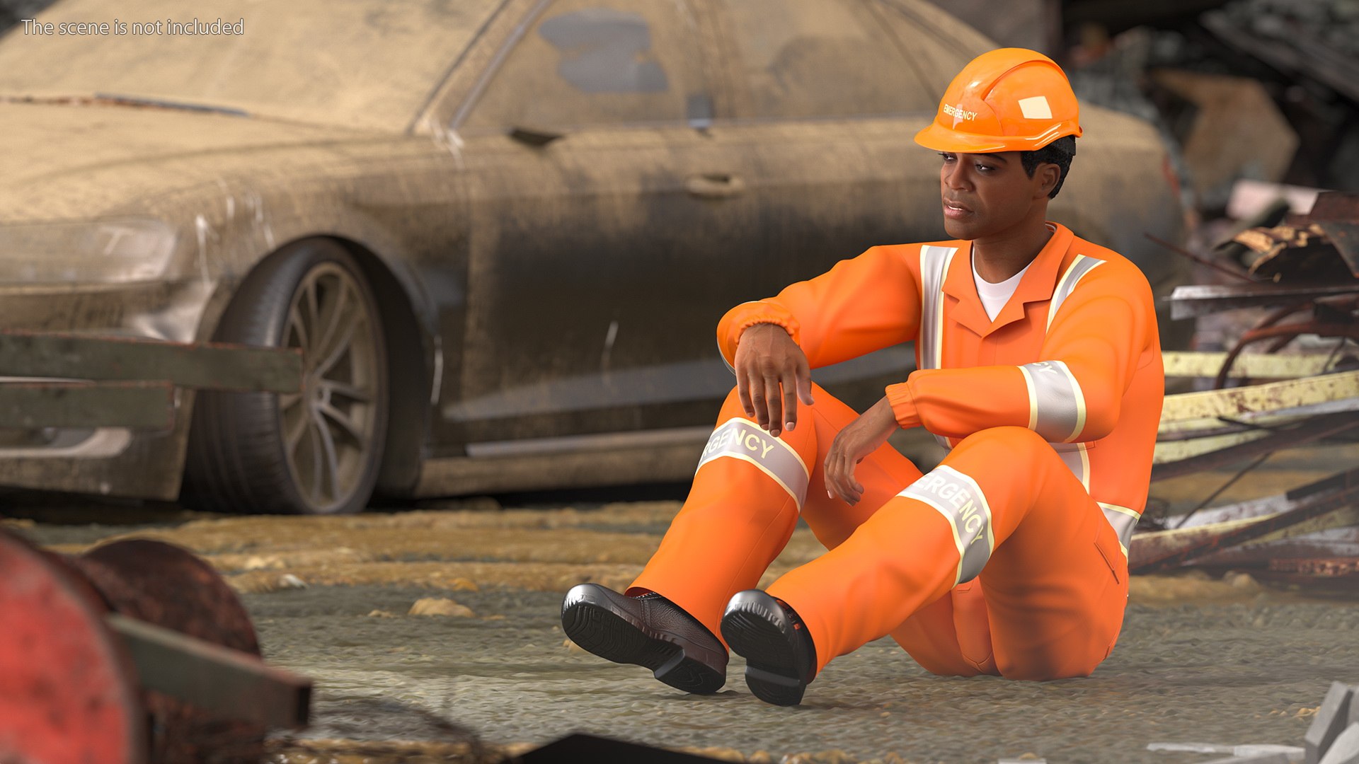 Skin Black Male Rescuer 3D Model - TurboSquid 1703667