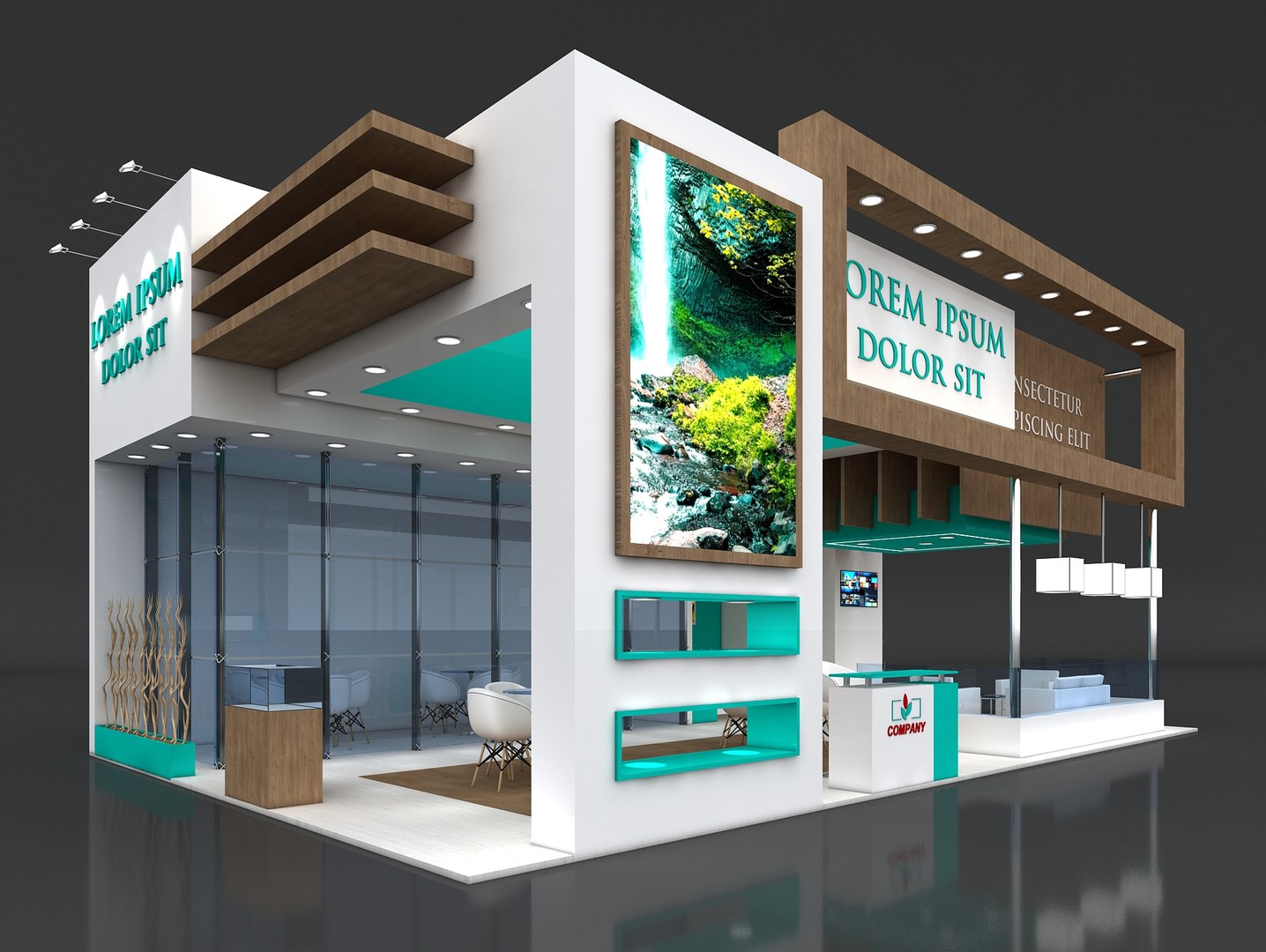 Booth Exhibit Stand 3D Model - TurboSquid 1618523