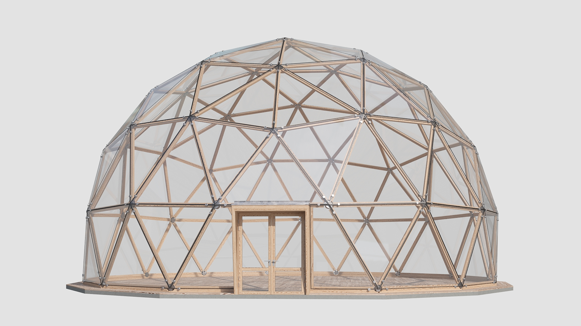 Glass Geodesic Dome V3 3D - TurboSquid 2178189