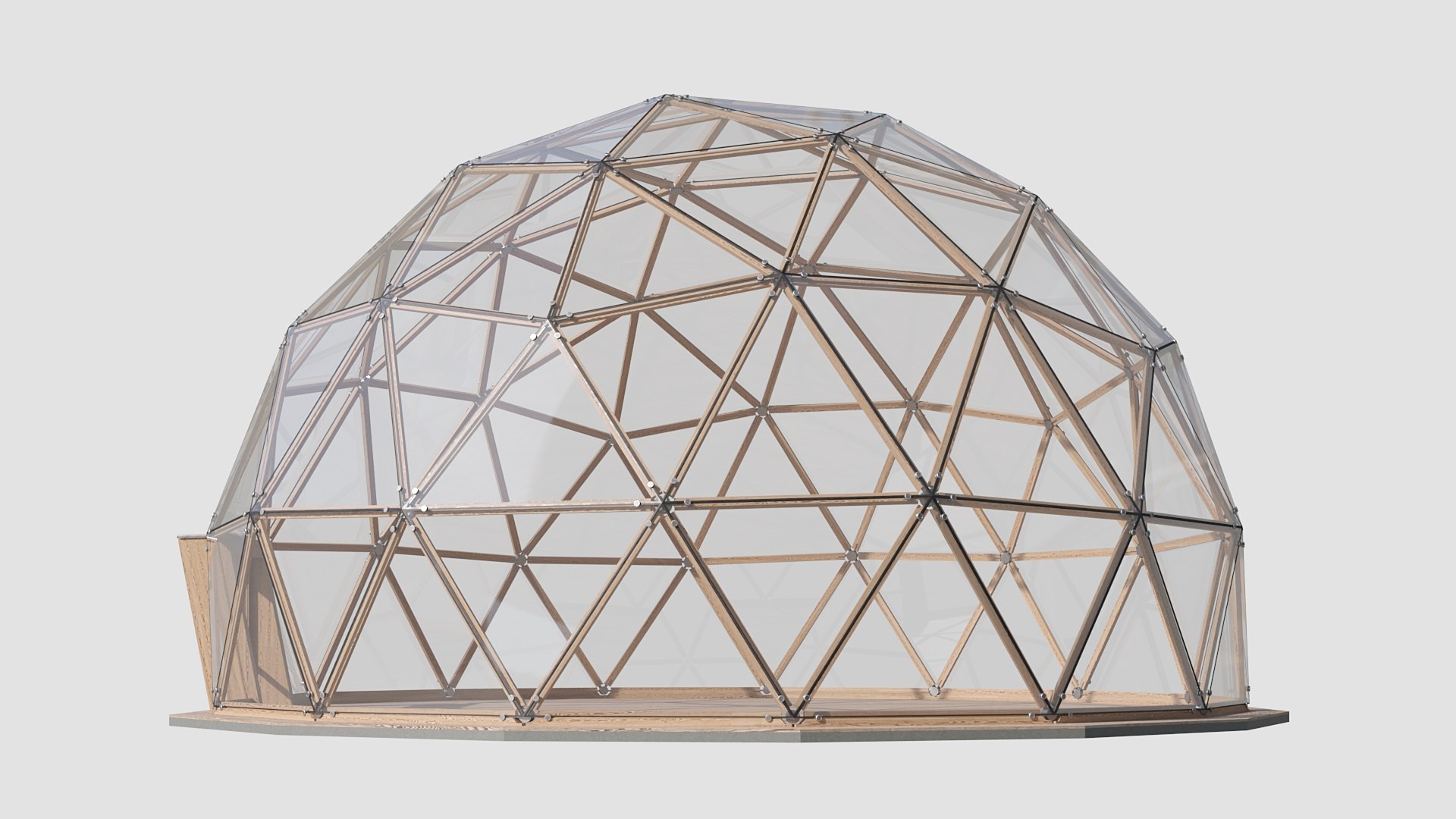 Glass Geodesic Dome V3 3D - TurboSquid 2178189