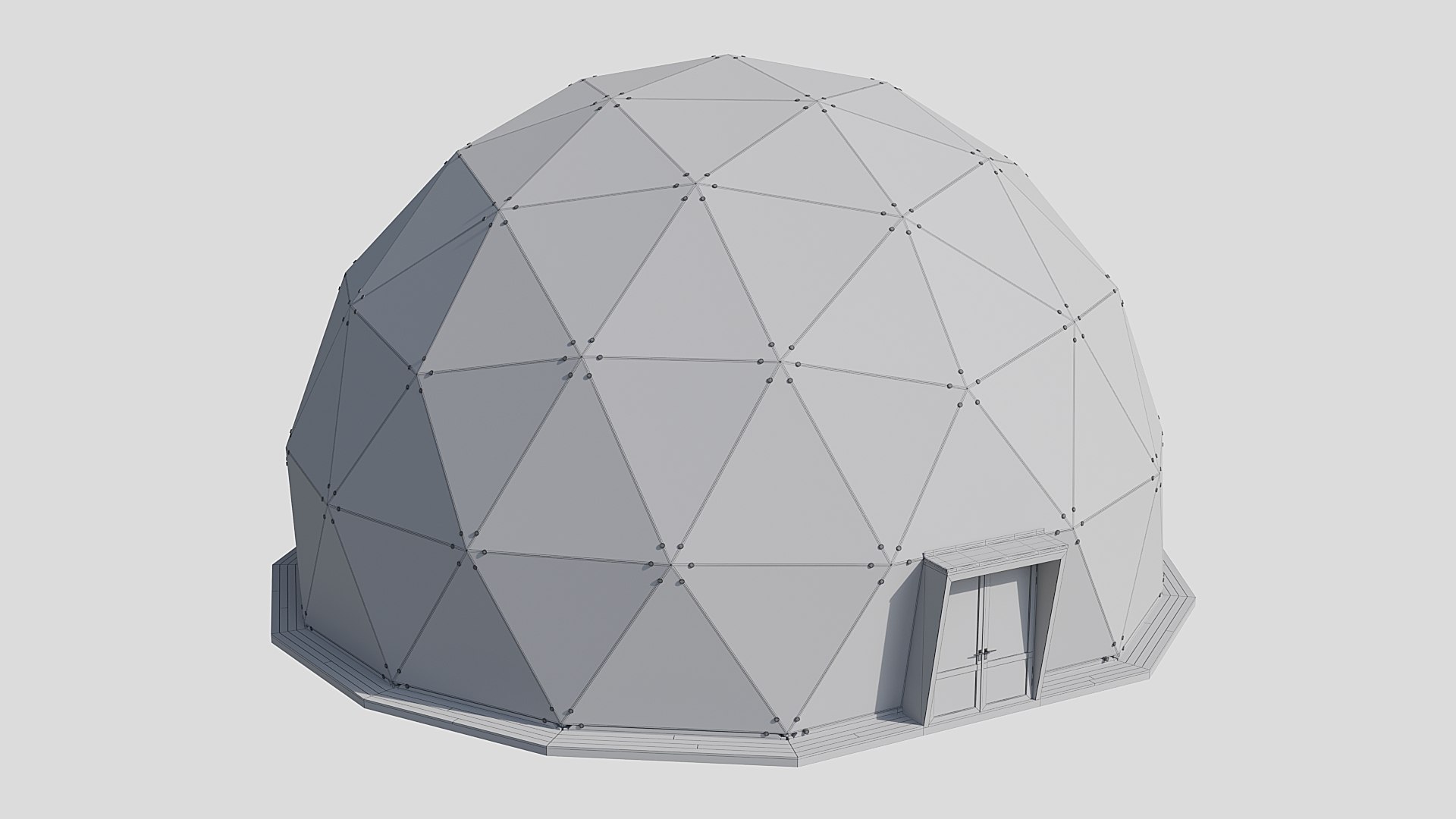 Glass Geodesic Dome V3 3D - TurboSquid 2178189