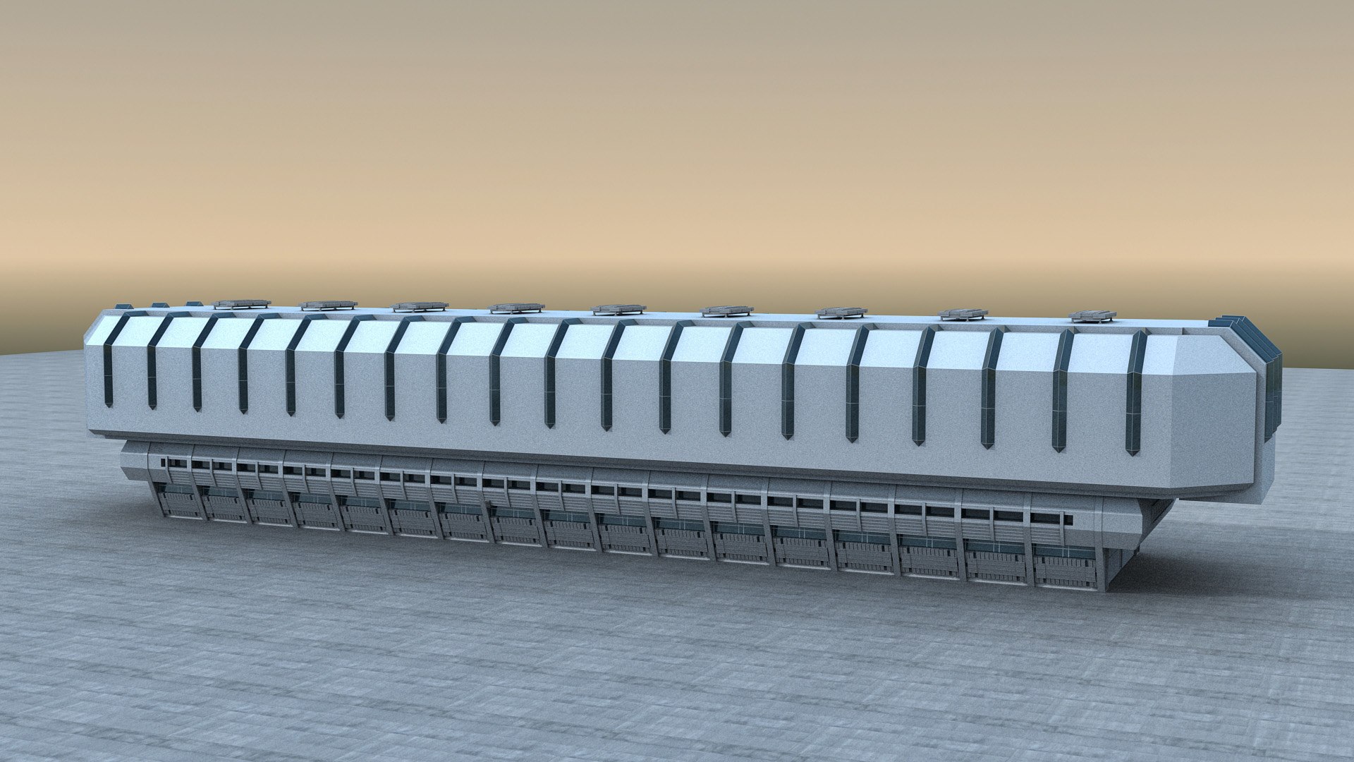 3D Future Building 019 - TurboSquid 2039561