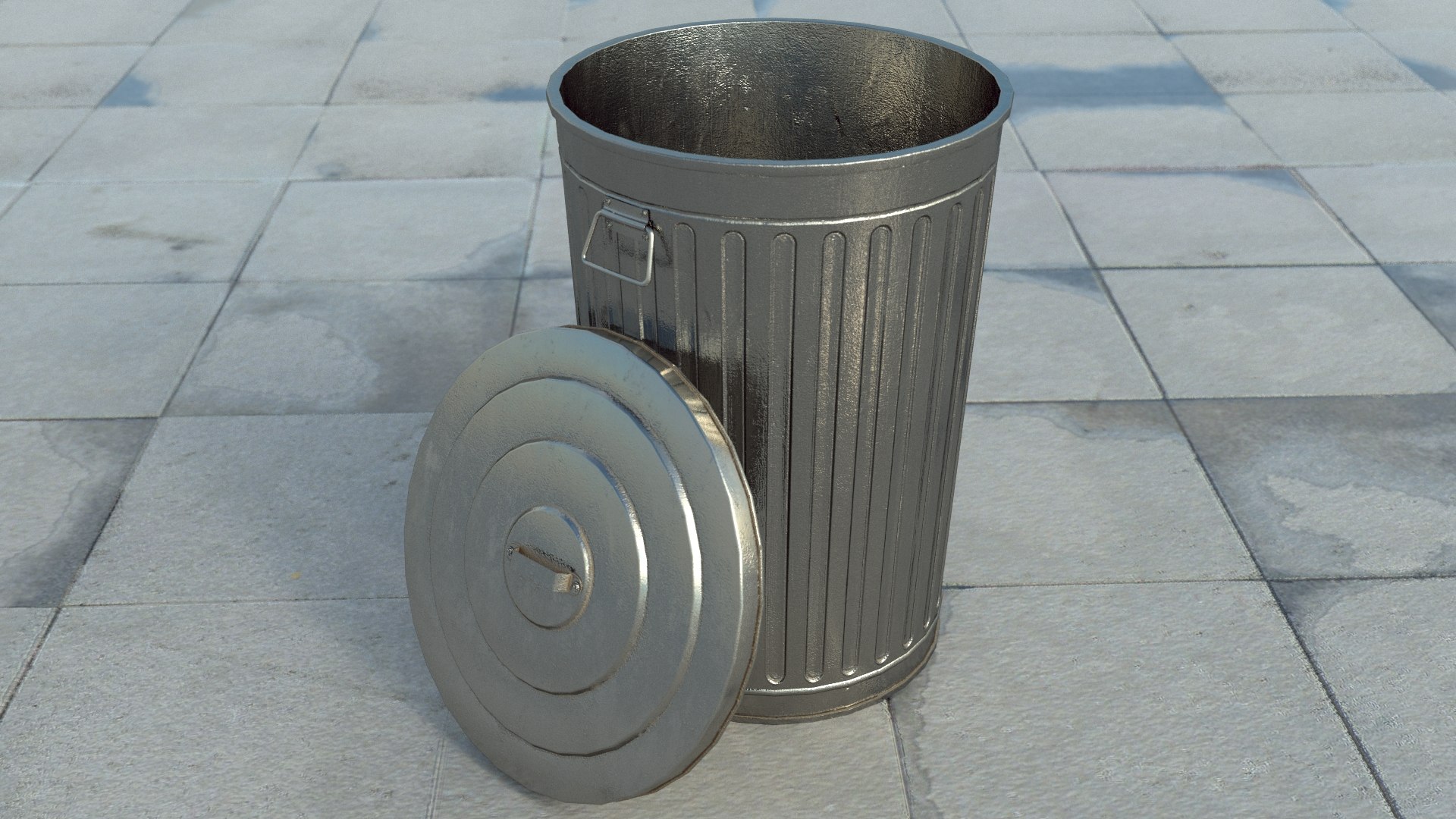 Pbr Dustbin New Rusty 3D - TurboSquid 1472591