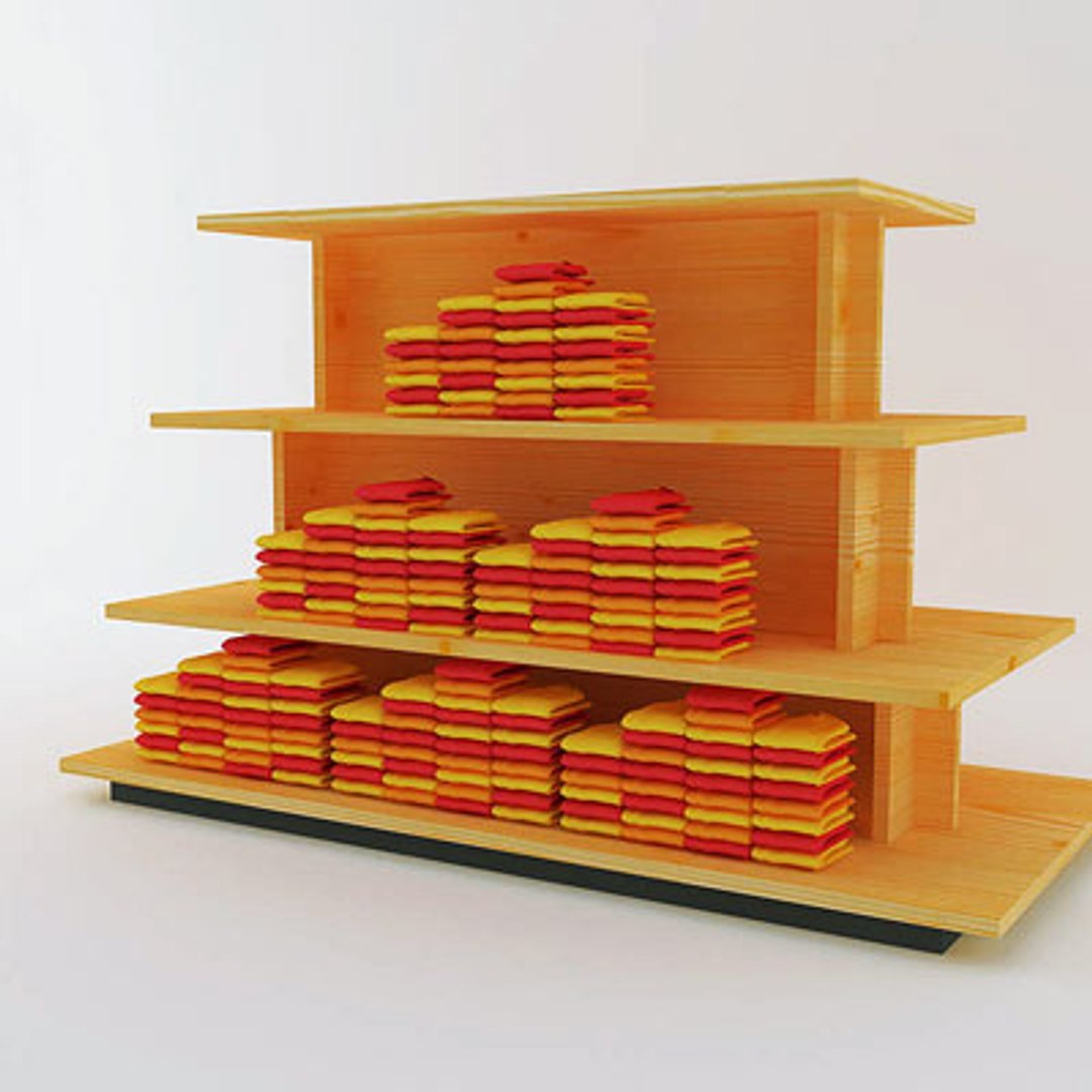 3d Model Table Polo Clothes