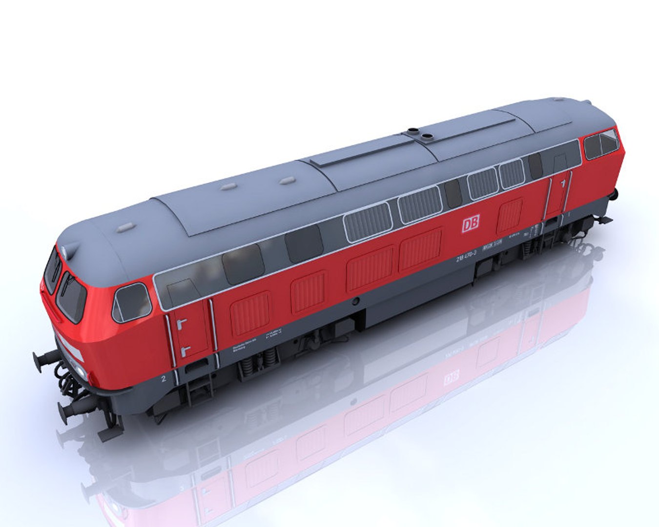 Br 218 Passenger Cargo Trains 3d Model