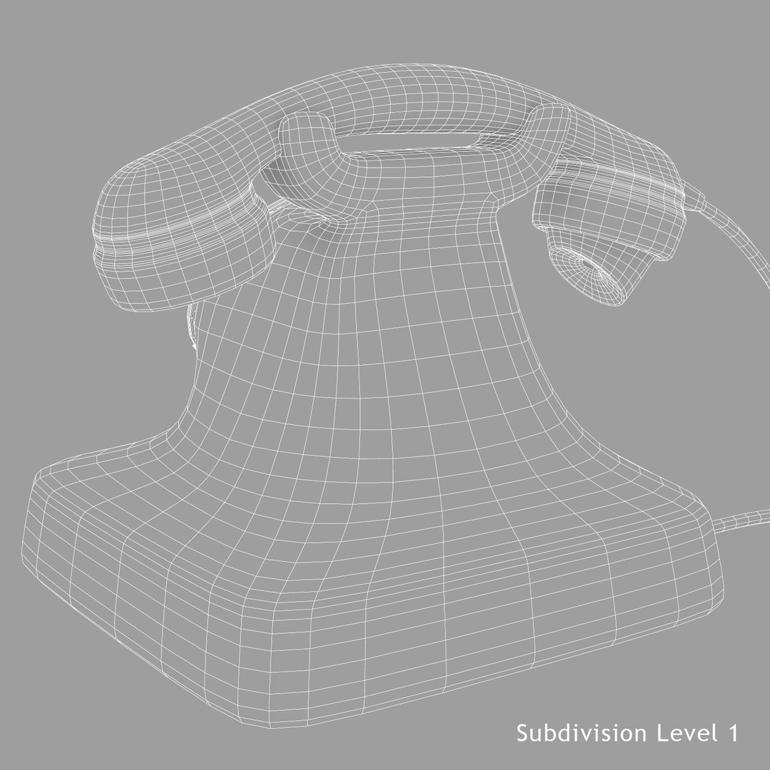 Phone 1940 Telephone 3d Model