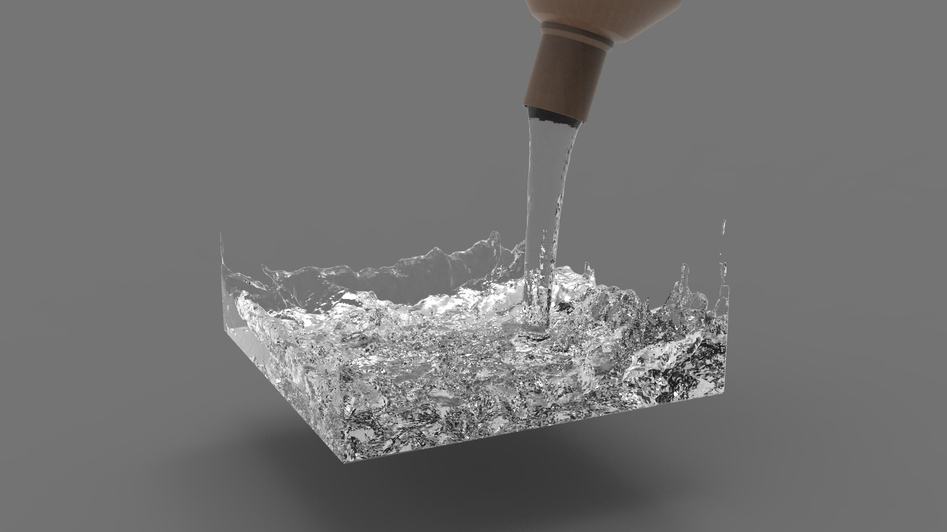 3D Water Simulation Bottle Model - TurboSquid 1999056