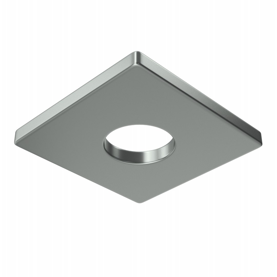 3D Steel Square Washer - TurboSquid 2328785