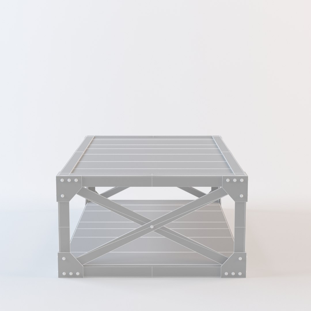 Scaffolding Coffee Table 3d Model